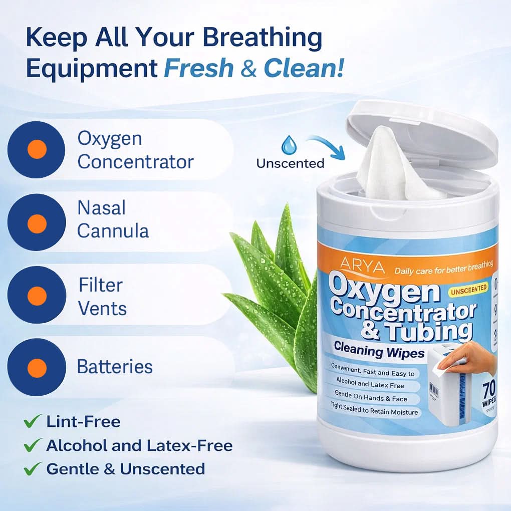 Oxygen Concentrator & Tubing Cleaning Wipes – LPT Medical